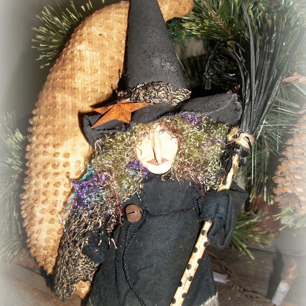 Primitive Witch Doll - Etsy