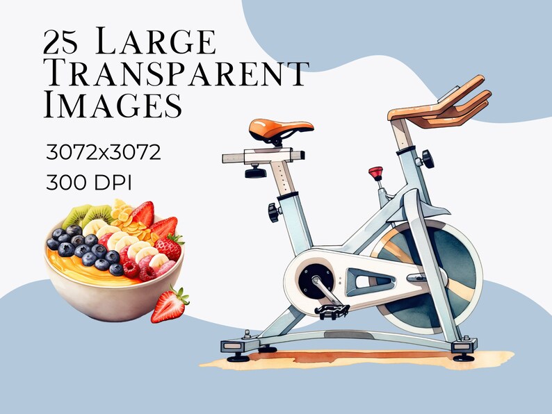 Watercolor Home Gym Clipart - Fitness Girl | Health & Wellness Clip Art ...