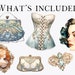 Watercolor 1920s Fashion Clipart - Vintage Fashion | Vintage Clip Art ...