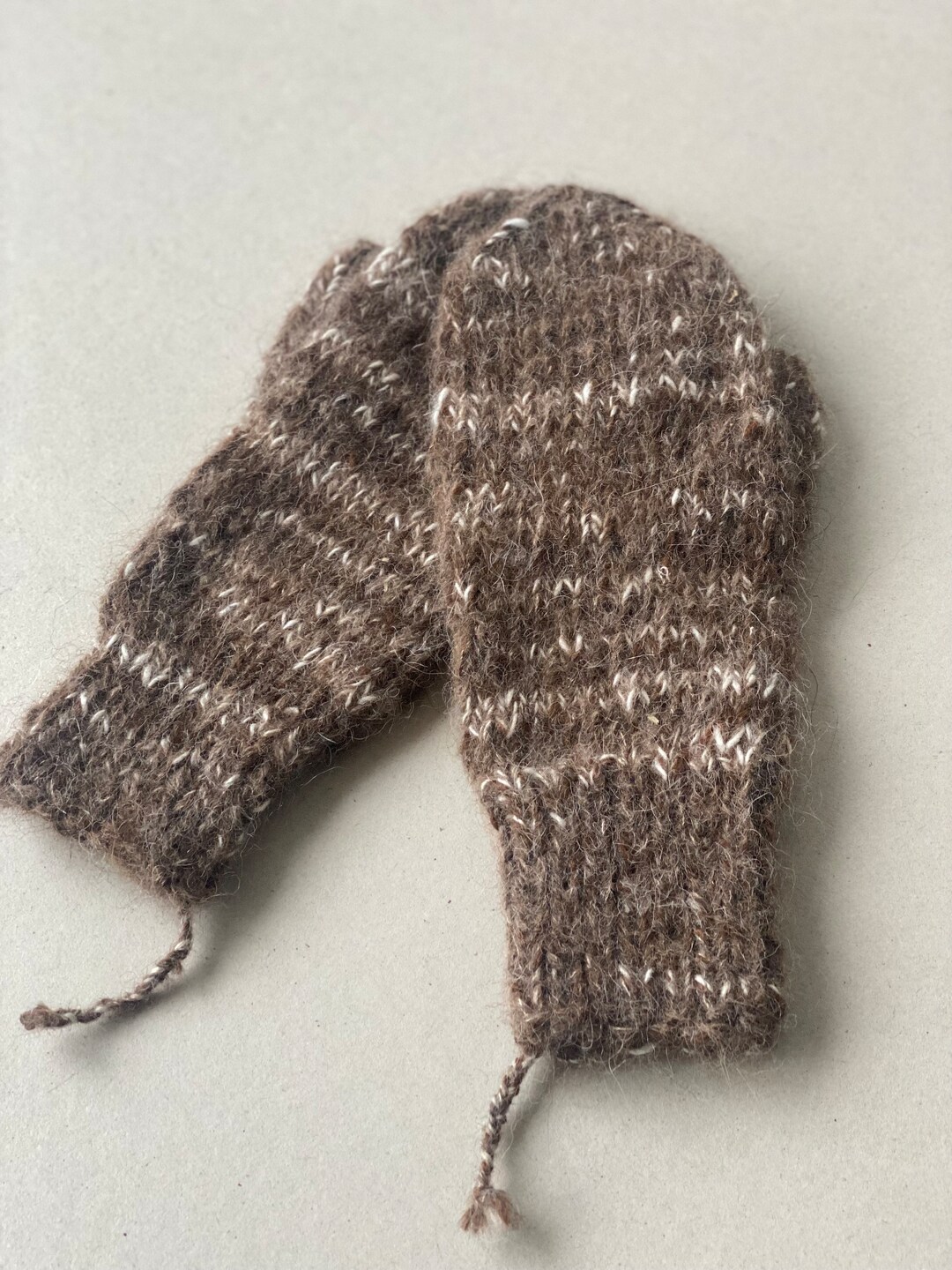 Organic Dog's and Alpaca Wool Mittens/ Handspun Dogs and Alpaca Wool ...