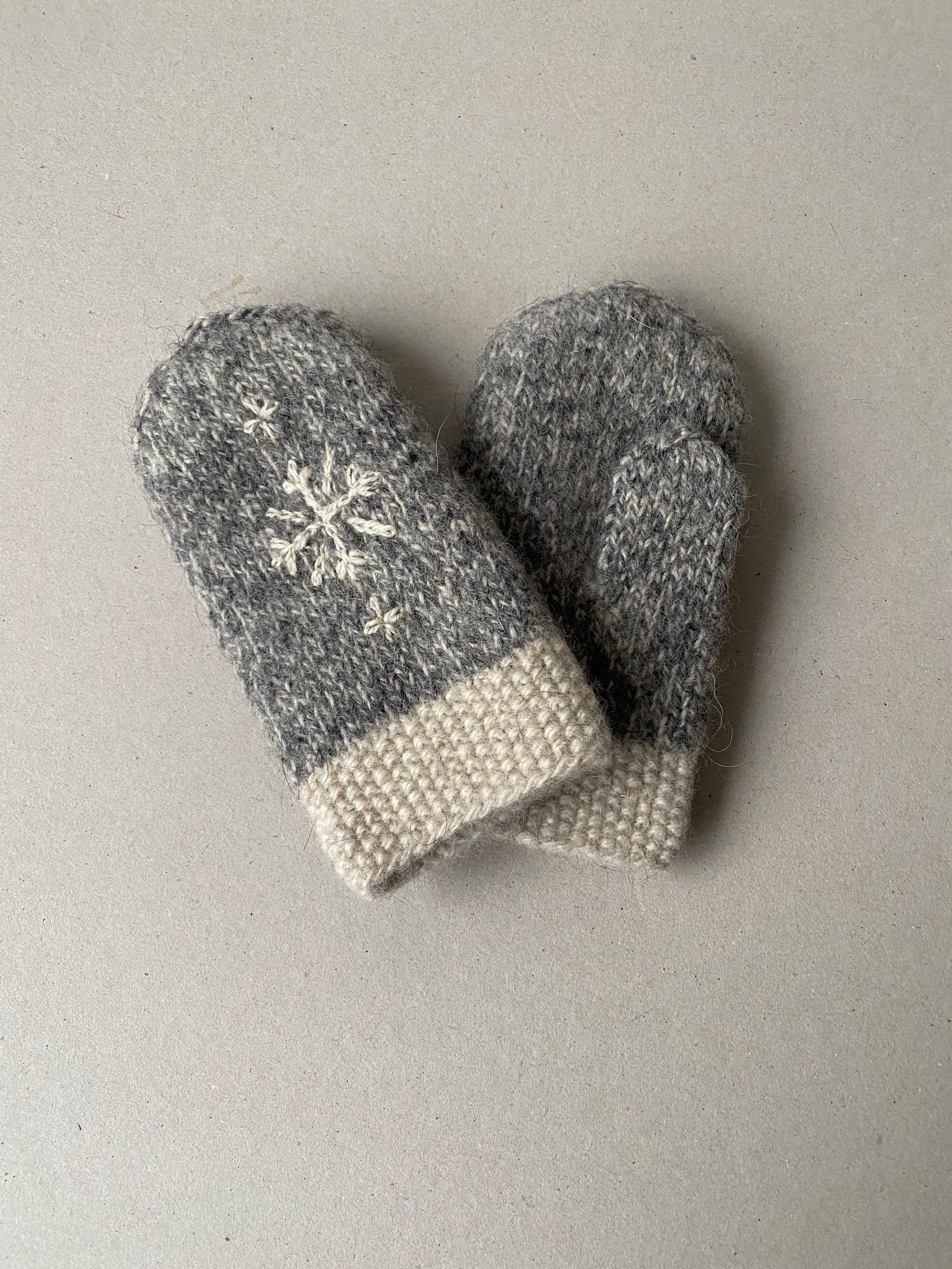 Children Mittens/ Ecco Natural Sheep's Yarn Knitted Extra Warm Mittens ...