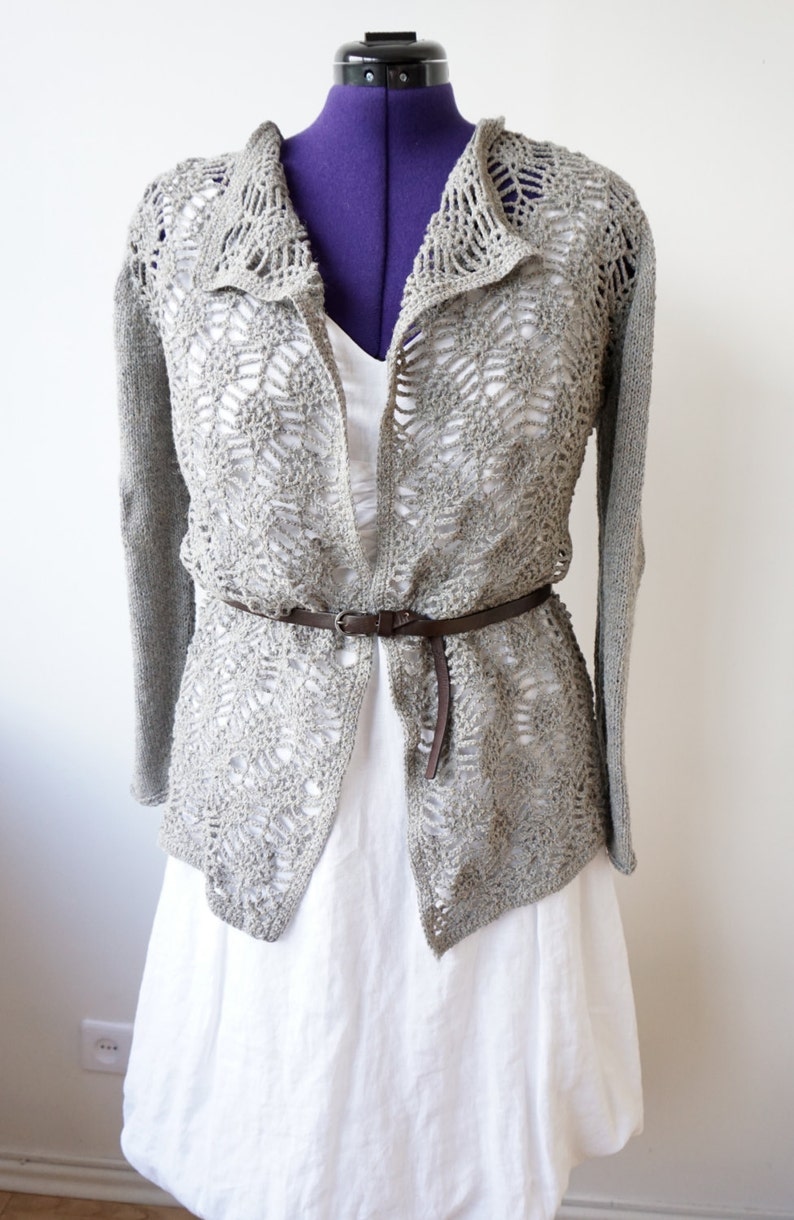 Women Handmade Summer Jacket / Cardigan / Hand Knit and - Etsy
