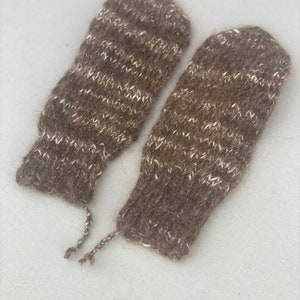 Organic Dog's and Alpaca Wool Mittens/ Handspun Dogs and Alpaca Wool ...