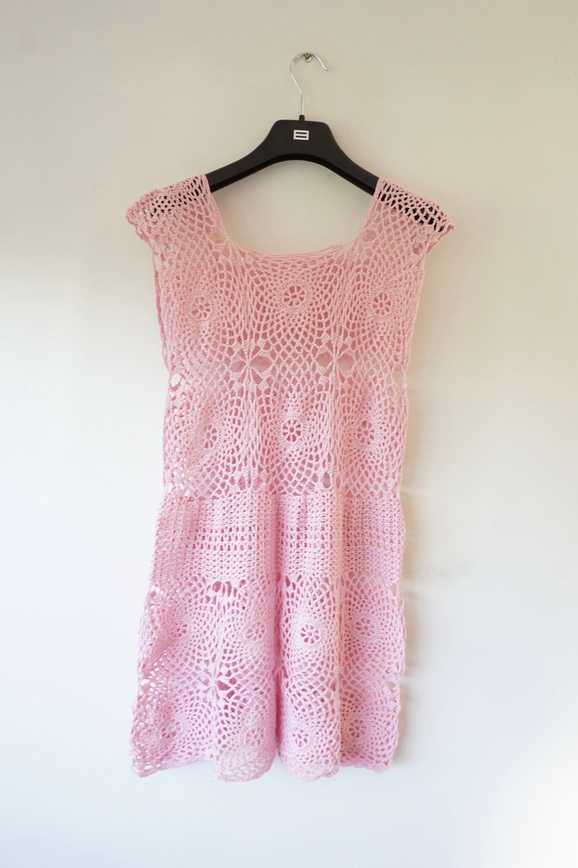 Light Pink Crochet Top / Crochet Tunic / Boho Hippie Beach | Etsy