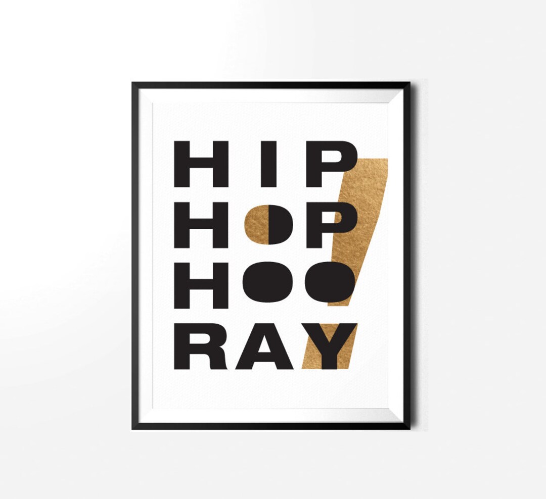 Hip Hop Hooray Printable Art | 8x10 | Instant Download Printable Art ...