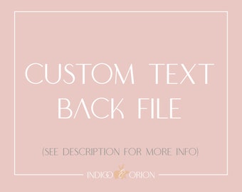 Matching Back Side Design Matching Collection - Etsy