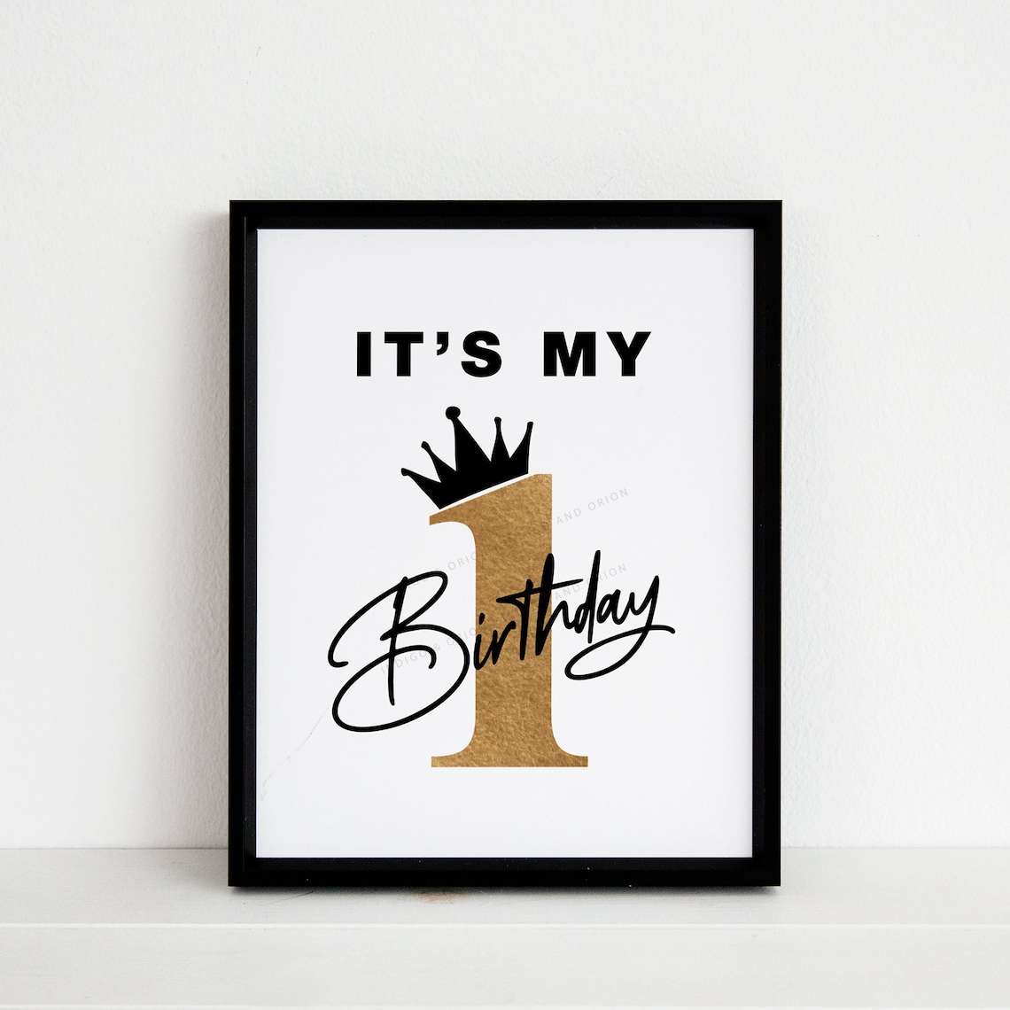 It's My 1st Birthday printable art 8x10 Instant | Etsy