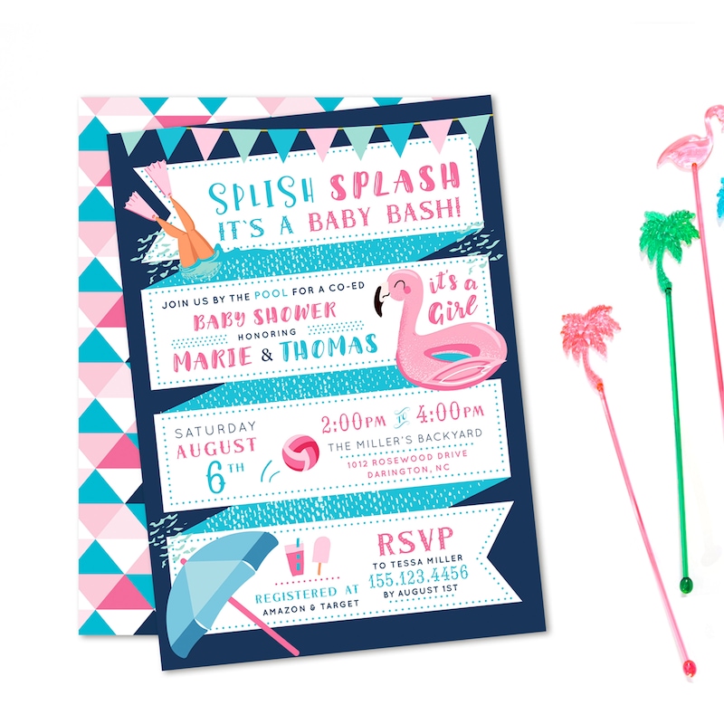Pool Baby Shower - Etsy