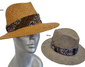 Fancy straw hat | Etsy