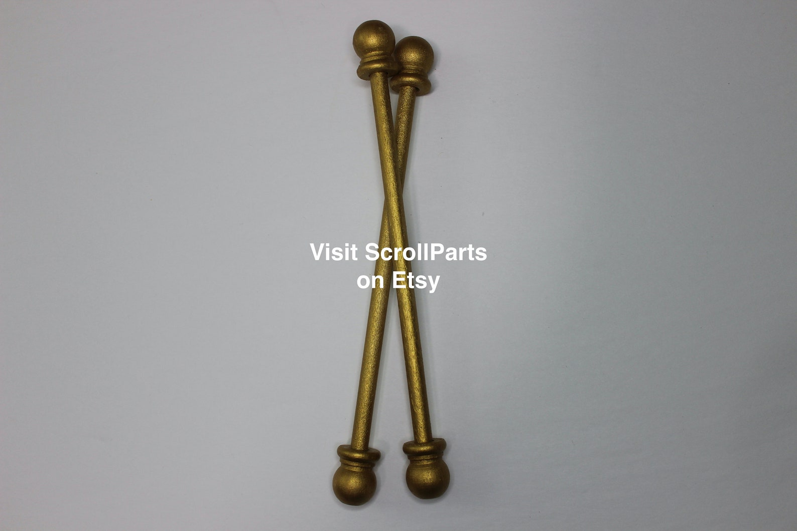 Gold DIY Mini Scroll Invitation Rods - Etsy