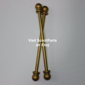 Gold DIY Mini Scroll Invitation Rods - Etsy