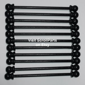 Black DIY Mini Scroll Invitation Rods - Etsy