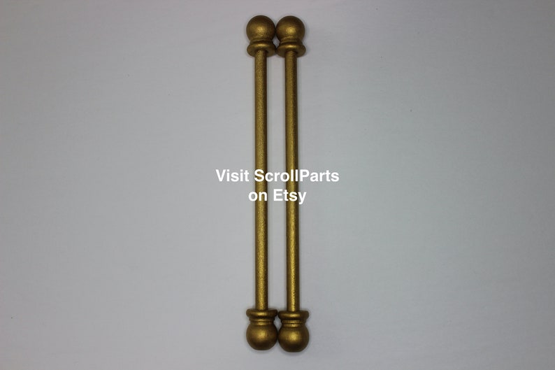 Gold DIY Mini Scroll Invitation Rods - Etsy