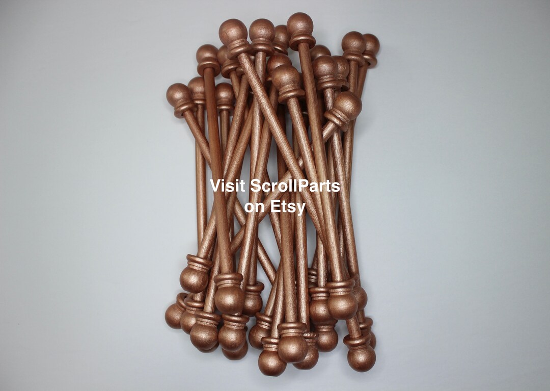 Rose Gold DIY Scroll Invitation Rods - Etsy