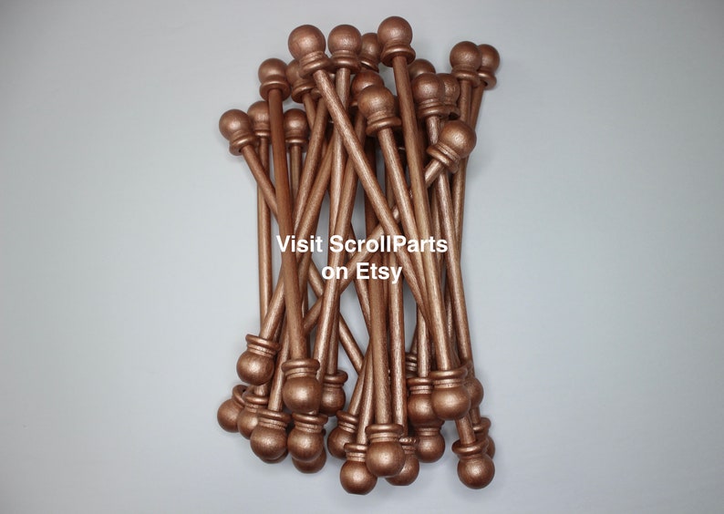 Rose Gold DIY Scroll Invitation Rods - Etsy