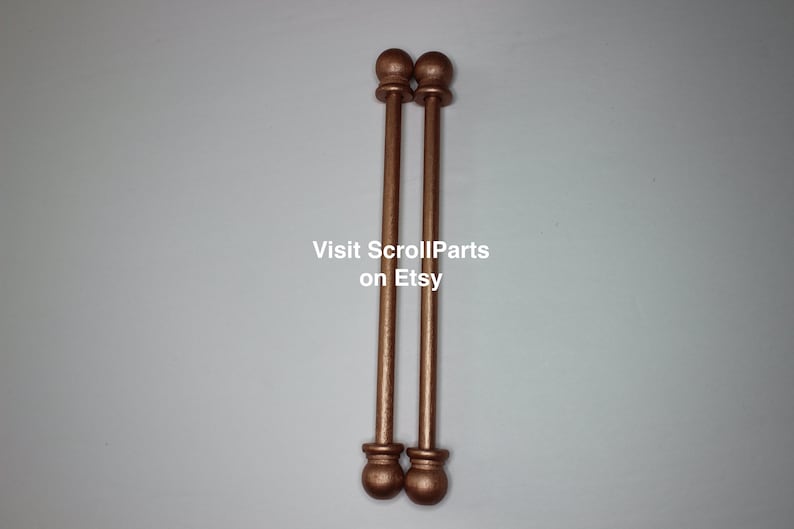 Rose Gold DIY Scroll Invitation Rods - Etsy