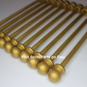 Gold DIY Mini Scroll Invitation Rods - Etsy