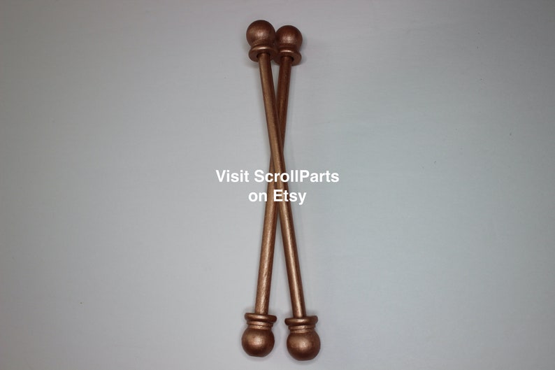 Rose Gold DIY Scroll Invitation Rods - Etsy