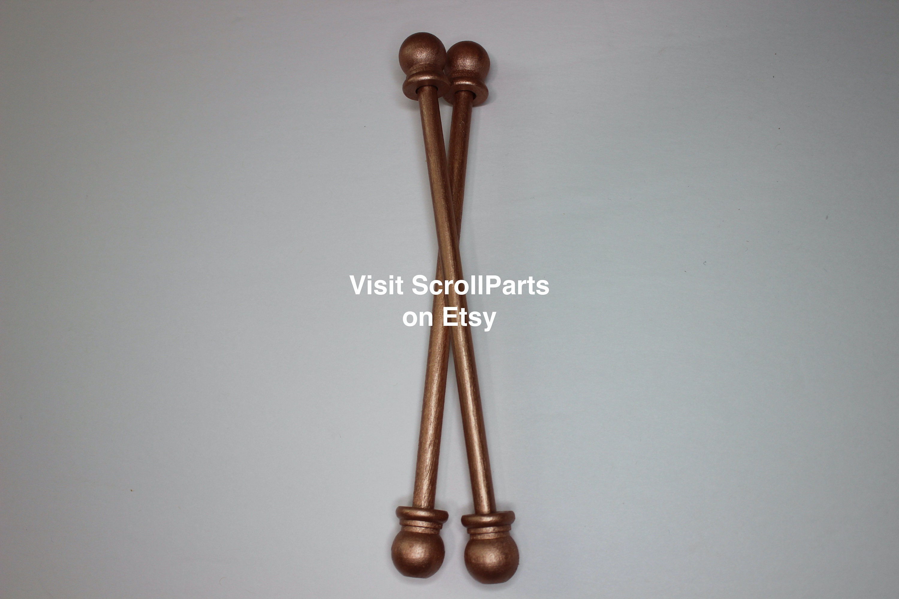 Rose Gold DIY Scroll Invitation Rods - Etsy