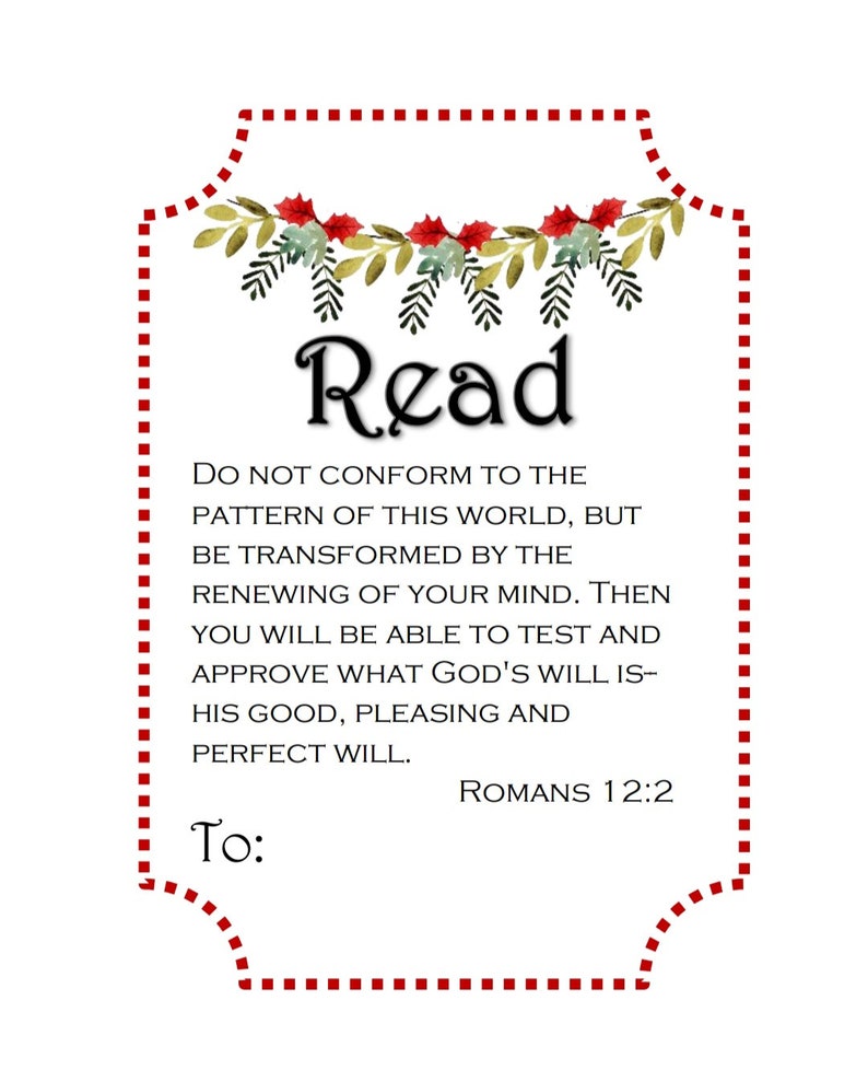 5 Gift Rule Scripture Gift Tags- Printable - Etsy