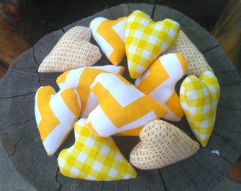 Yellow hearts | Etsy