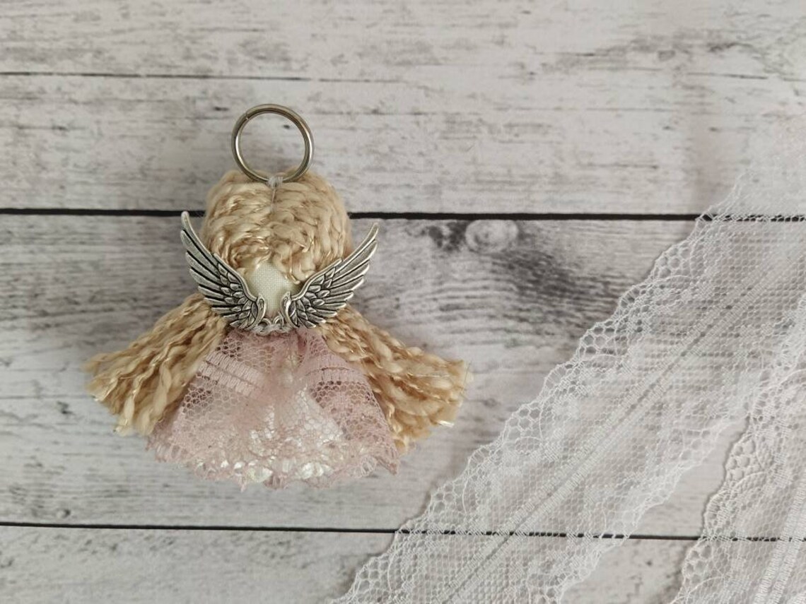 Guardian Angel Textile Doll Mini Angel Baby Shower Gift Angel | Etsy