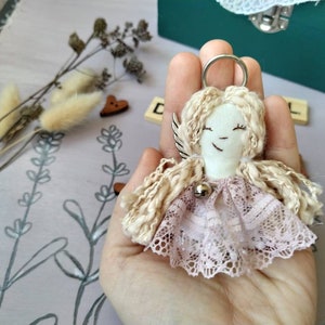 Guardian Angel Textile Doll Mini Angel Baby Shower Gift Angel | Etsy