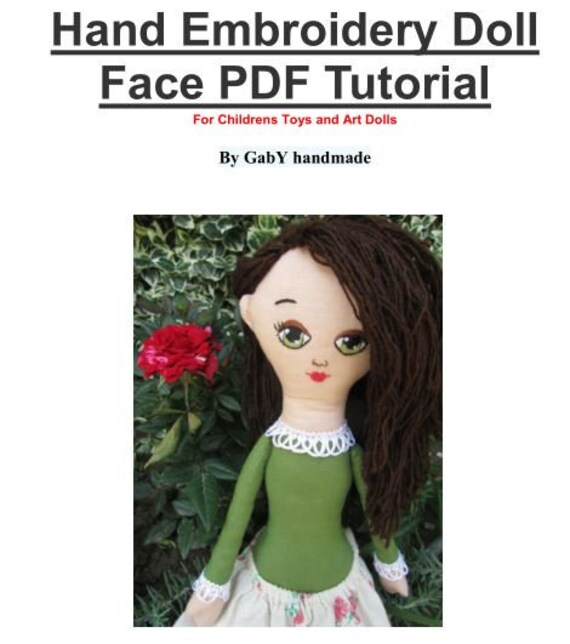 Doll Face Hand Embroidery PDF Tutorial Tilda Doll Embroidery | Etsy