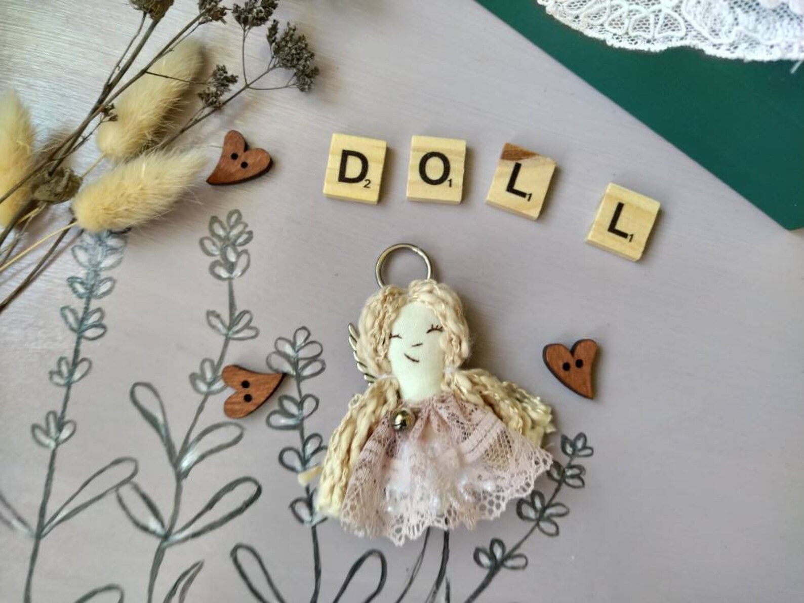 Guardian Angel Textile Doll Mini Angel Baby Shower Gift Angel | Etsy