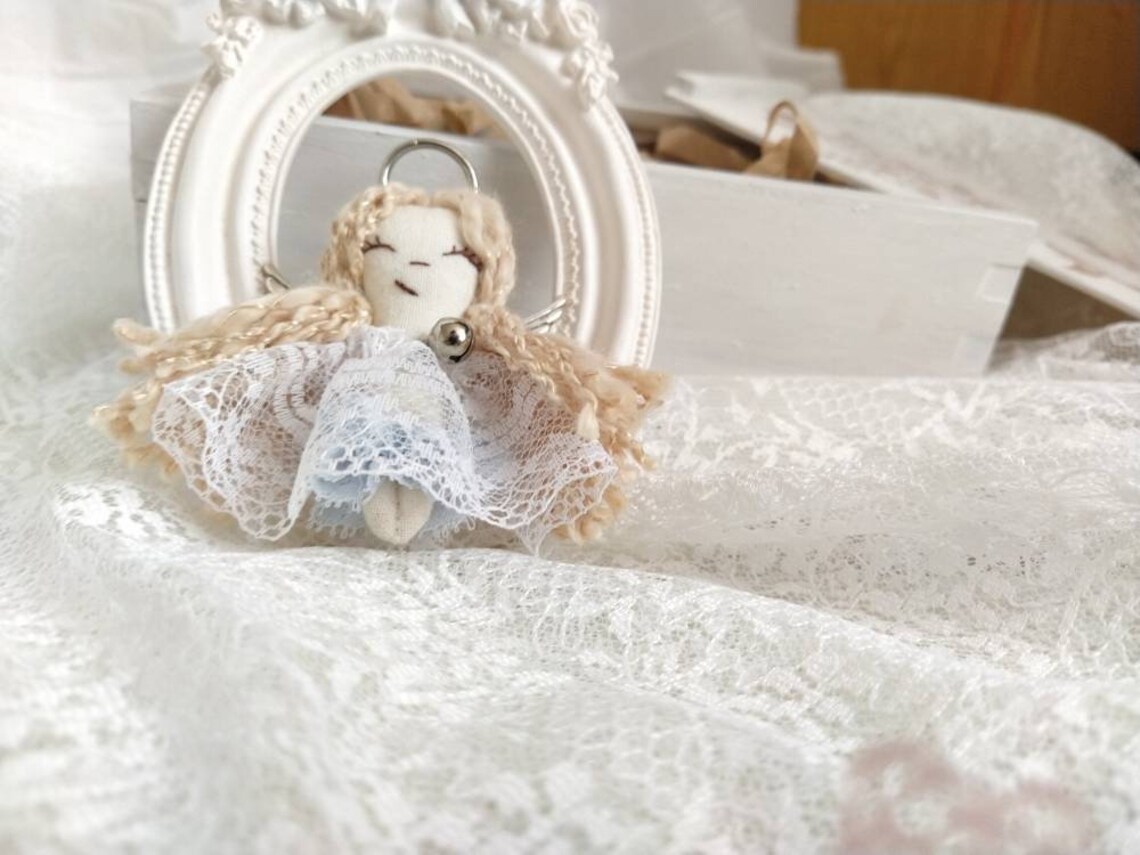 Guardian Angel Textile Doll Mini Angel Baby Shower Gift Angel | Etsy
