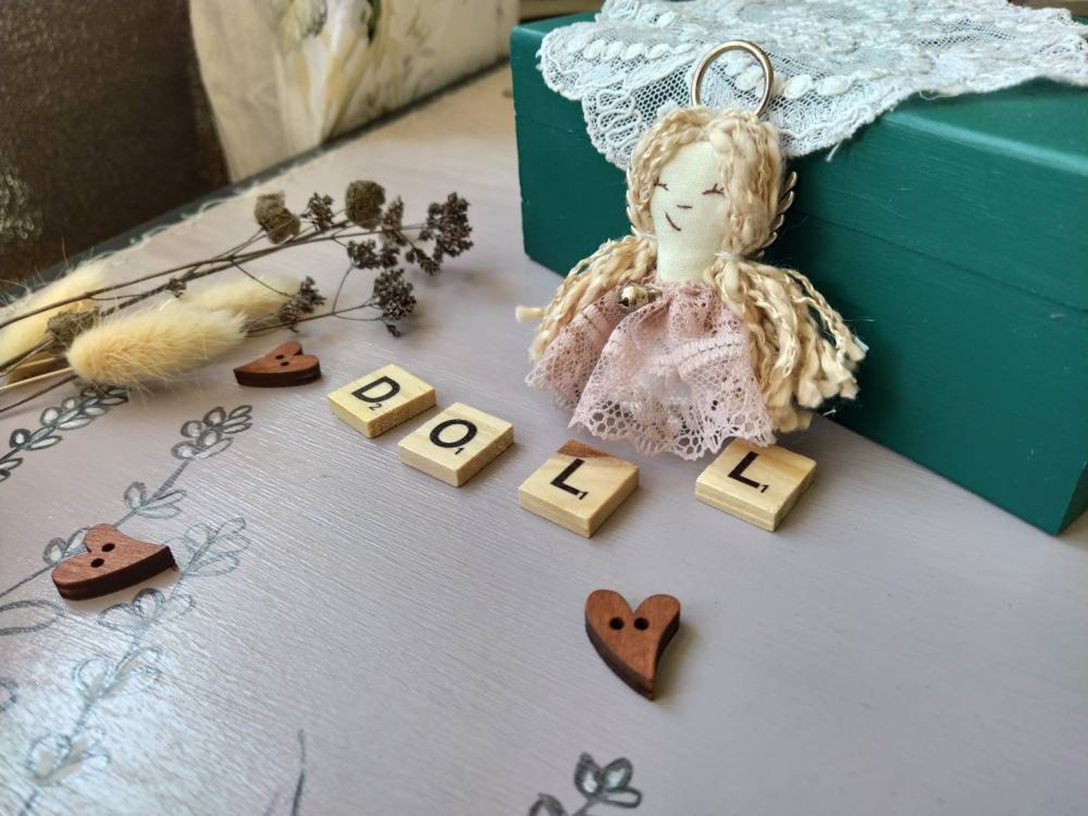 Guardian Angel Textile Doll Mini Angel Baby Shower Gift Angel | Etsy