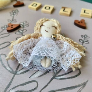 Guardian Angel Textile Doll Mini Angel Baby Shower Gift Angel | Etsy