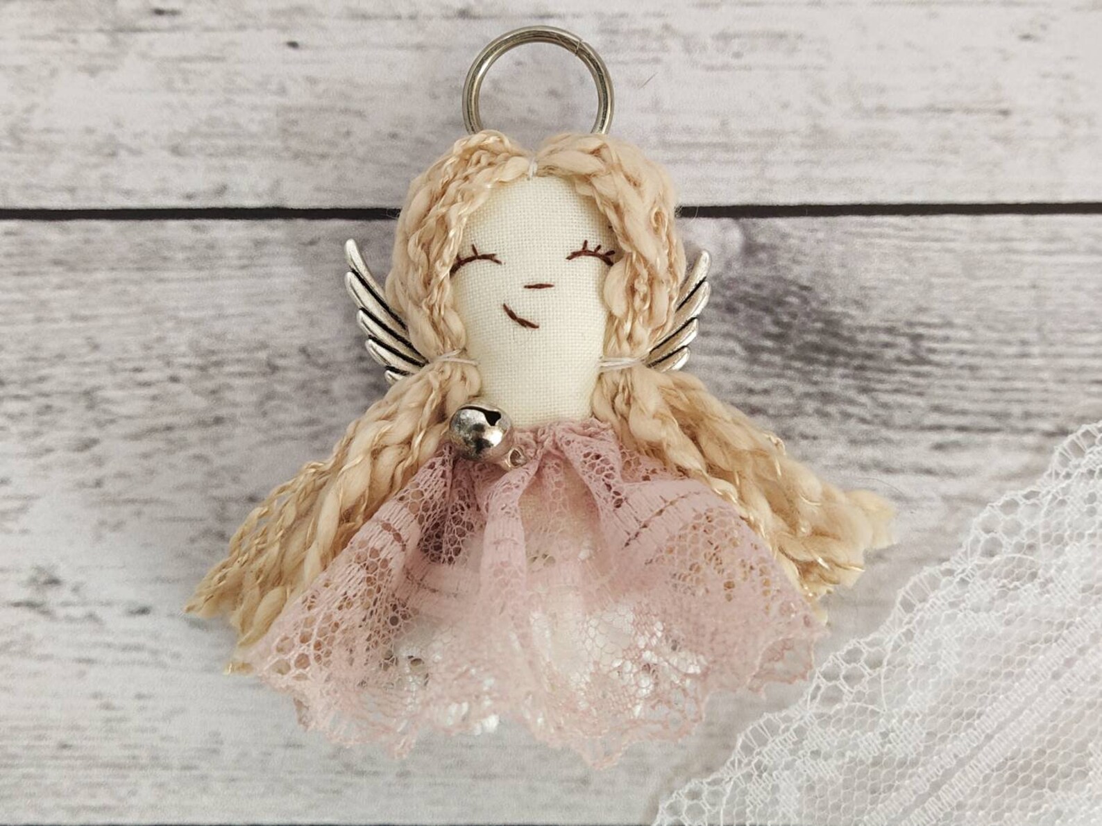 Guardian Angel Textile Doll Mini Angel Baby Shower Gift Angel | Etsy