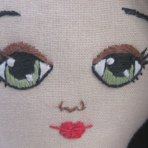 Doll Face Hand Embroidery PDF Tutorial Tilda Doll Embroidery Download ...