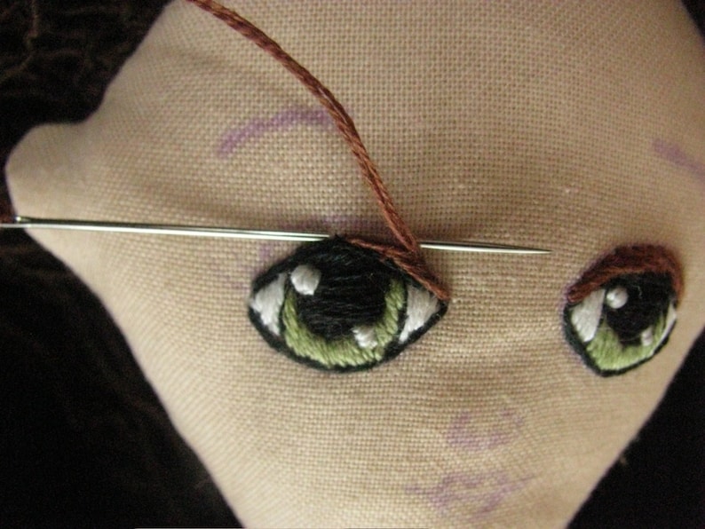 Doll Face Hand Embroidery PDF Tutorial Tilda Doll Embroidery - Etsy