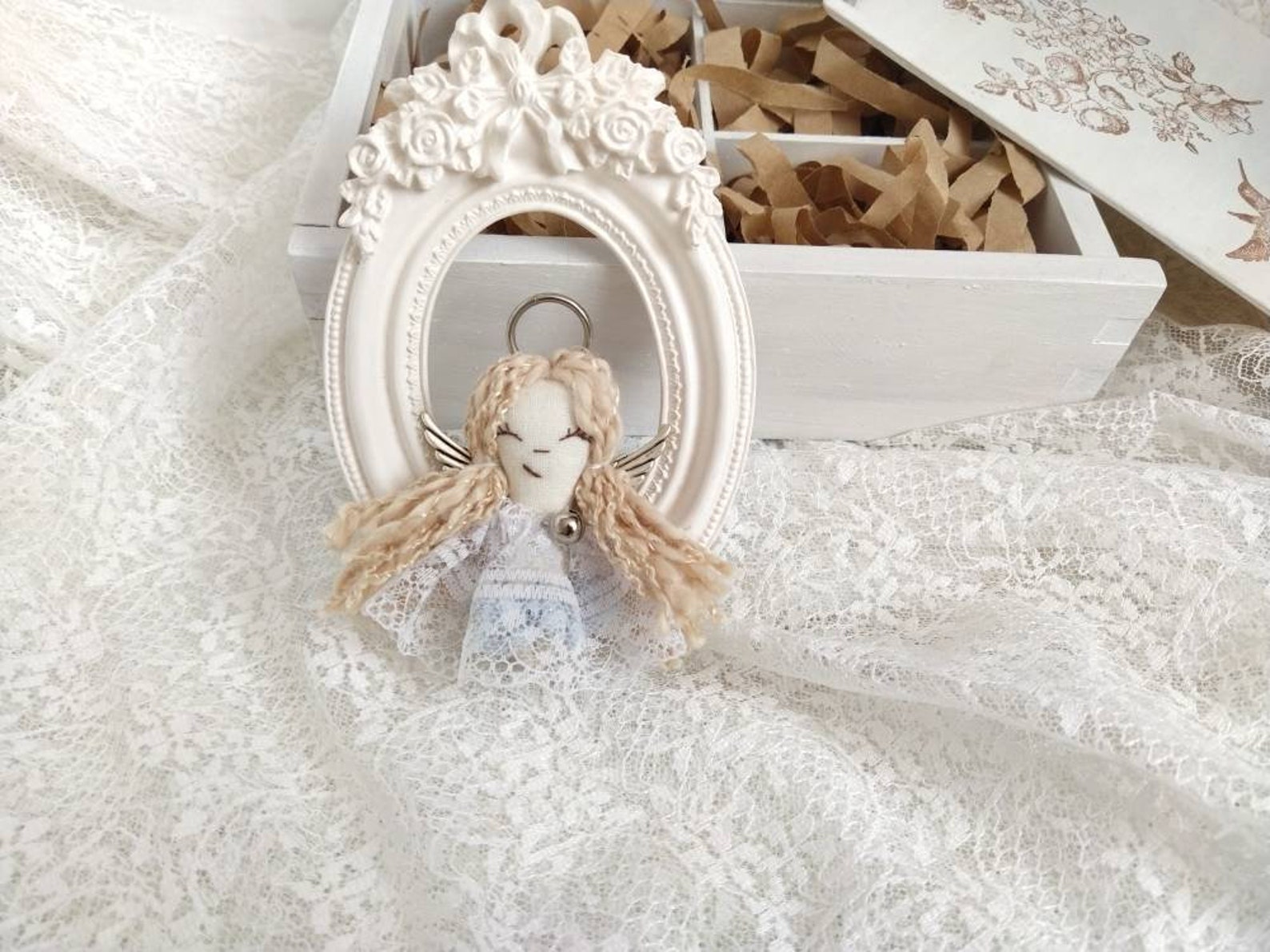 Guardian Angel Textile Doll Mini Angel Baby Shower Gift Angel | Etsy