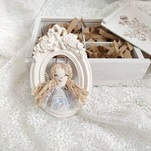 Guardian Angel Textile Doll Mini Angel Baby Shower Gift Angel | Etsy