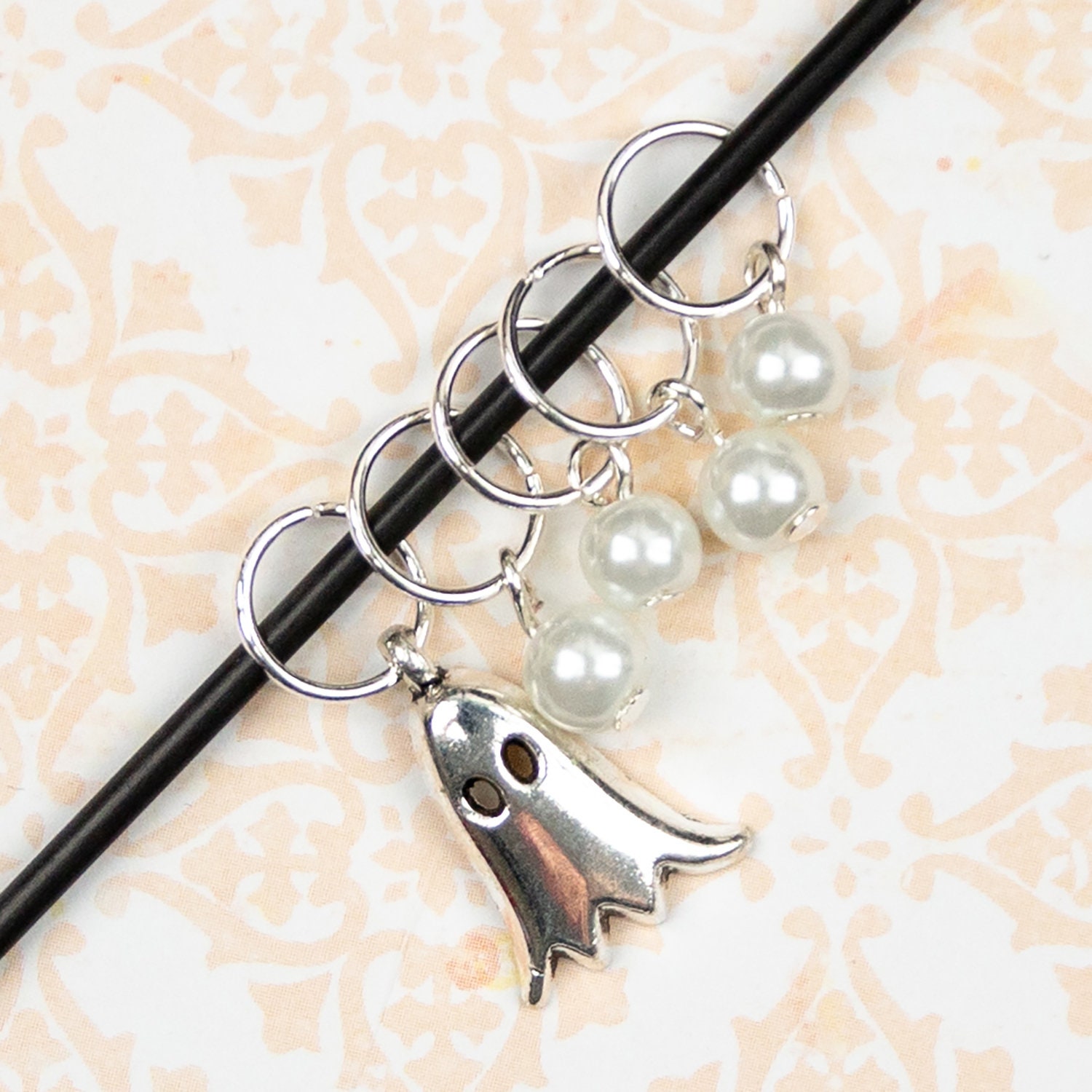 Ghost Stitch Markers for knitting, knitting notions, set of 5 - Etsy 日本