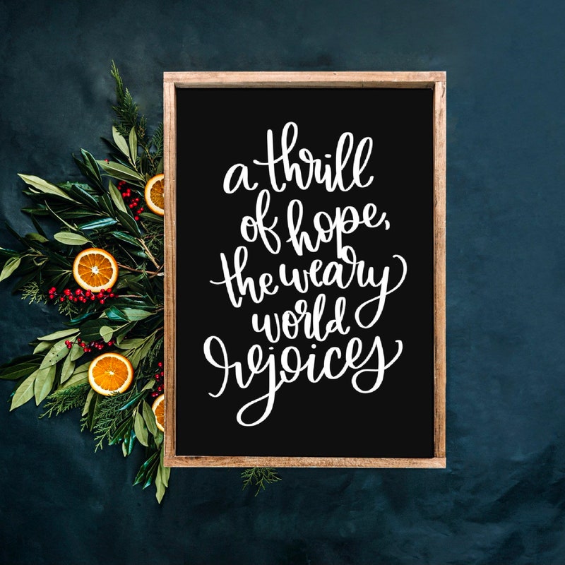Weary World Rejoices - Etsy