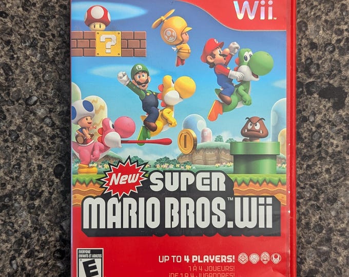 Authentic - New Super Mario Bros Wii - Nintendo Wii - Red Case ...