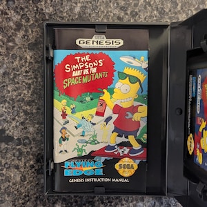 Authentic - the Simpsons: Bart VS the Space Mutants - Sega Genesis ...
