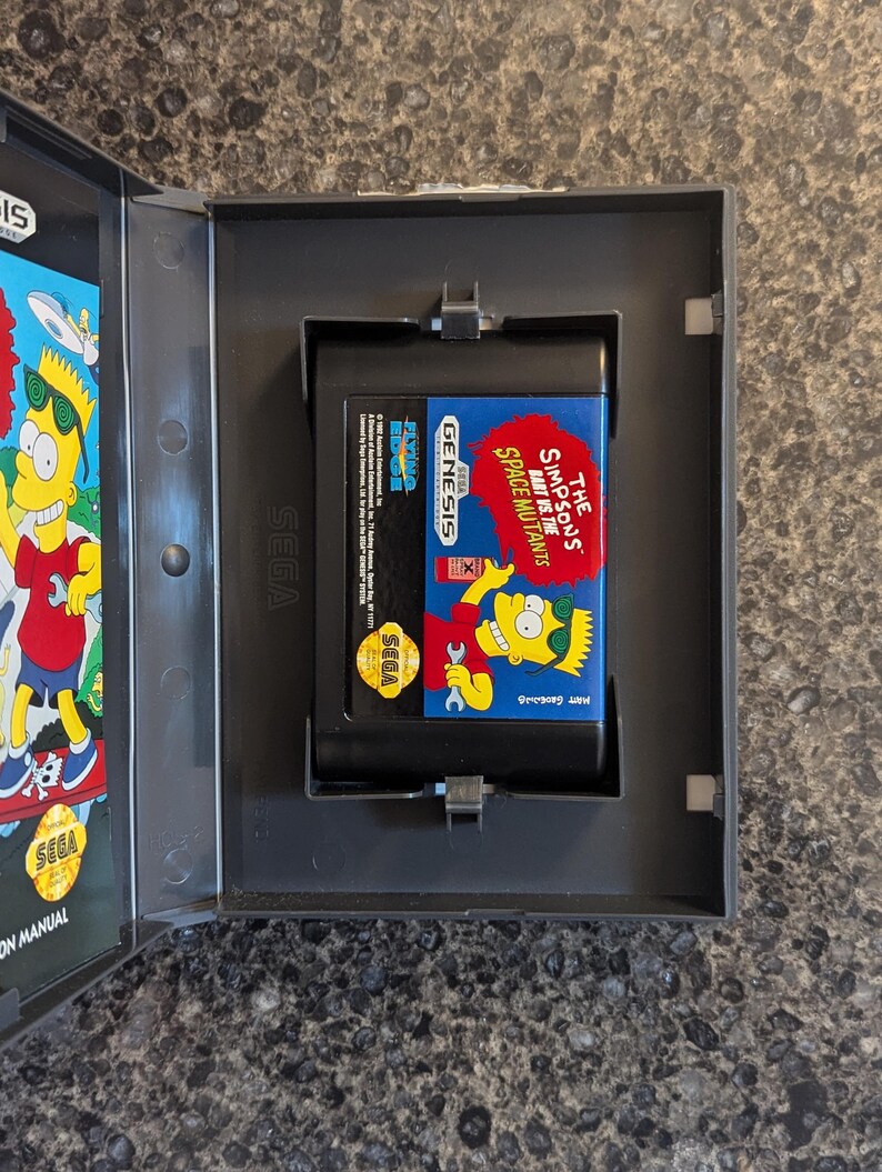 Authentic - the Simpsons: Bart VS the Space Mutants - Sega Genesis ...