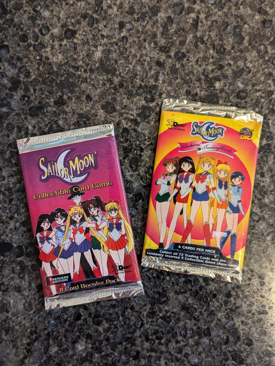 Authentic and Sealed 2x Sailor Moon Trading Card Game Booster Packs ...