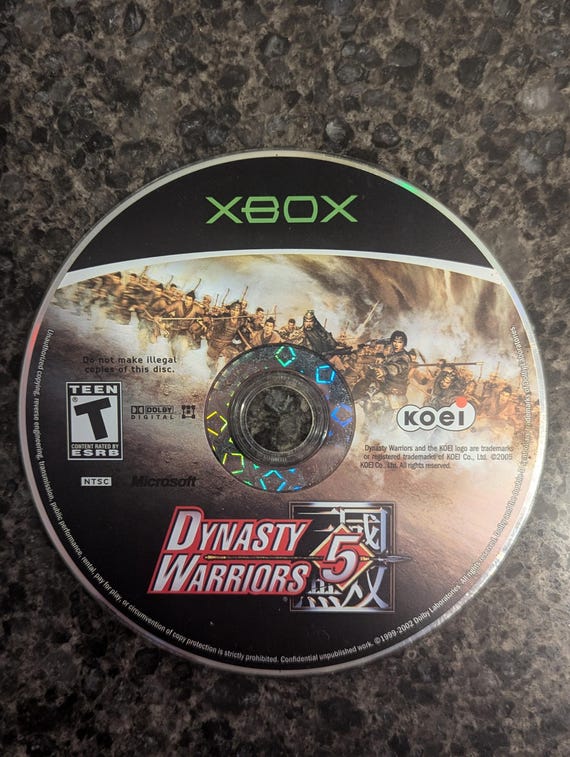Authentic Dynasty Warriors 5 Microsoft Xbox Original Xbox Game Disc Only