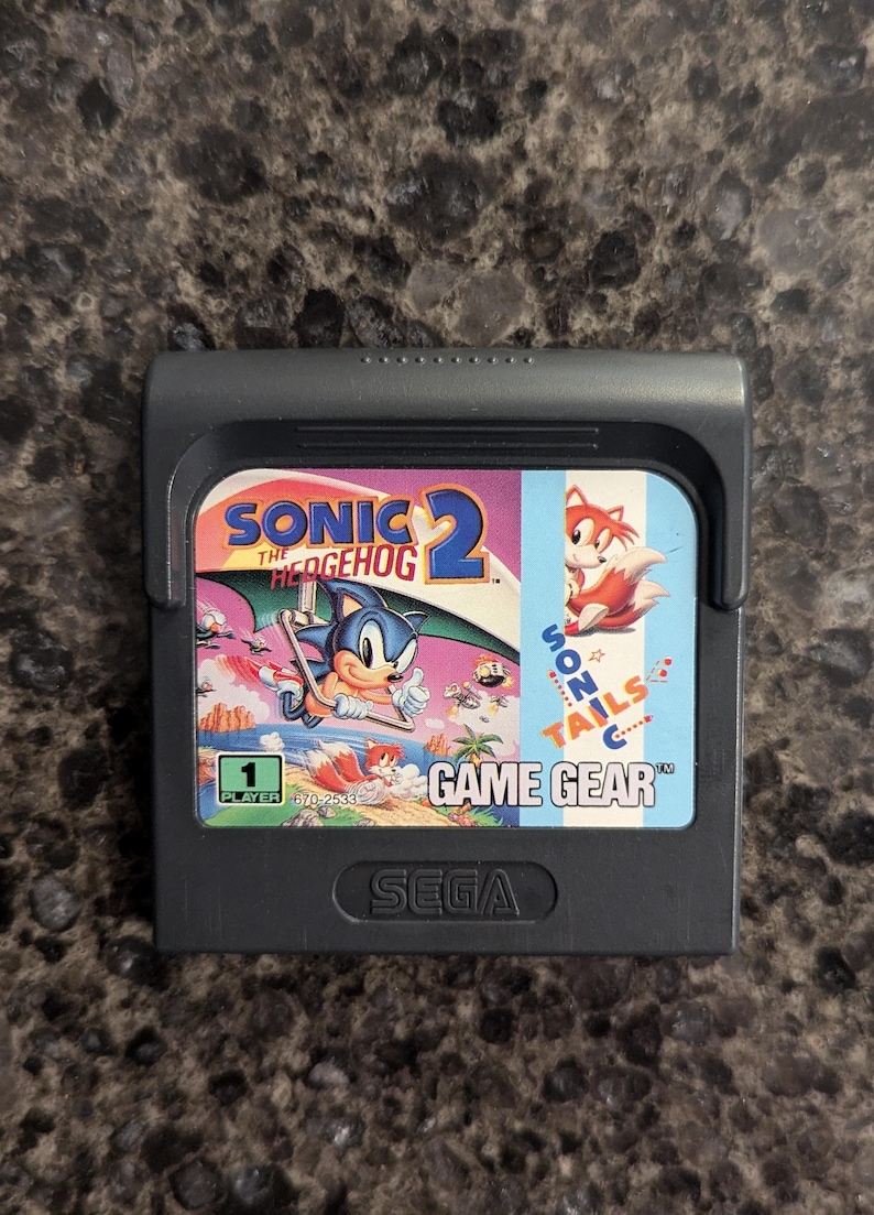 Authentic Sonic 2 Sega Game Gear Game Cartridge Only - Etsy