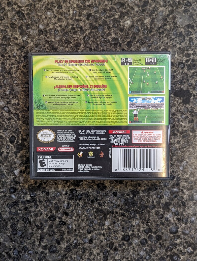 Authentic - Pro Evolution Soccer 2007 - Nintendo DS - DS - CIB ...