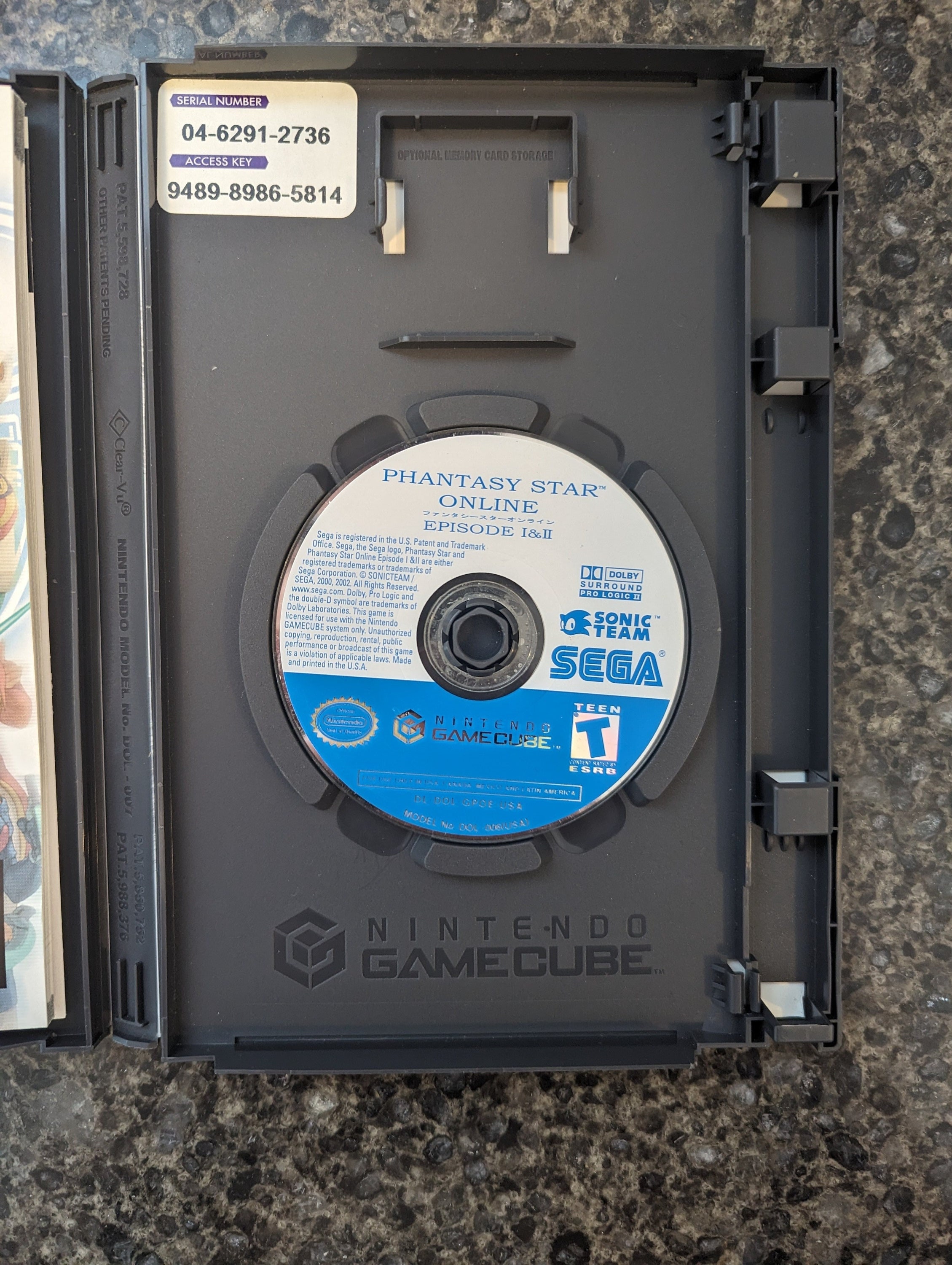 Authentic Phantasy Star Online 1&2 Plus Nintendo Gamecube CIB Case ...