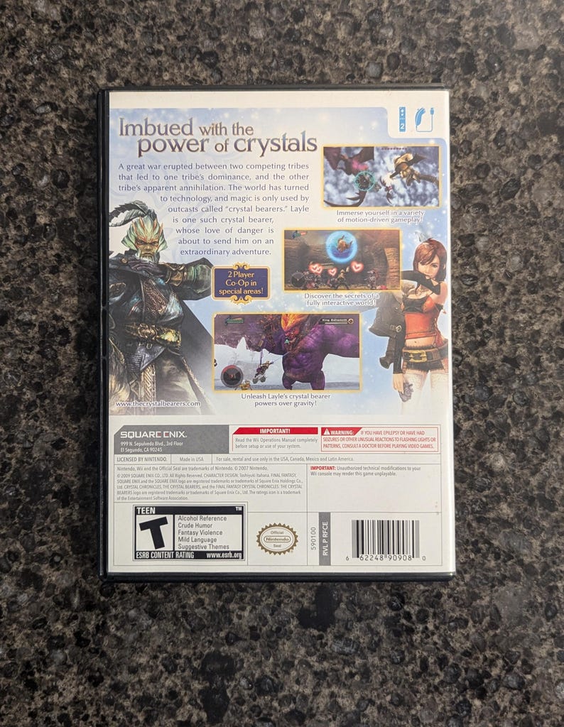 Authentic Final Fantasy Crystal Chronicles: the Crystal Bearers ...