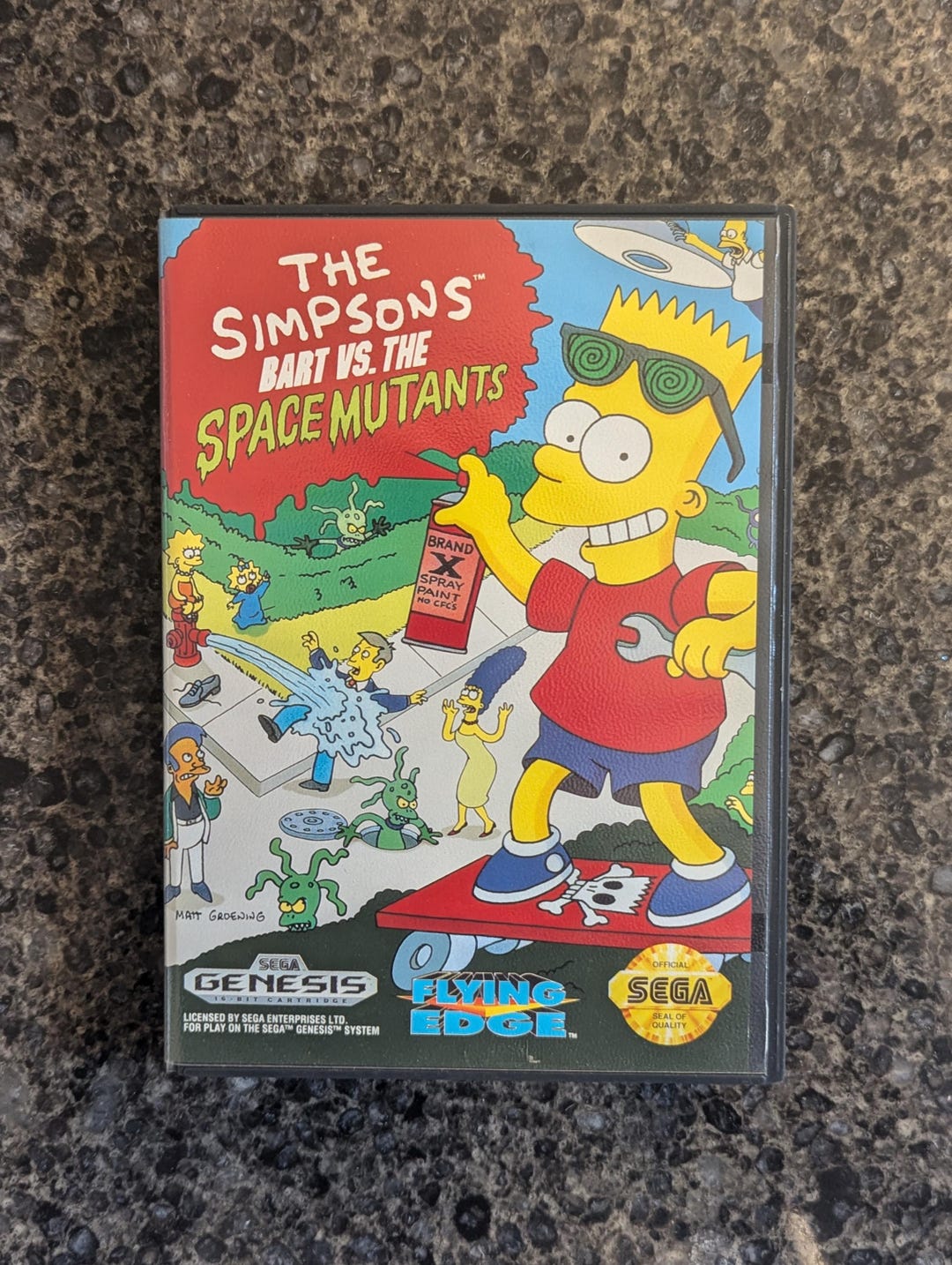Authentic - the Simpsons: Bart VS the Space Mutants - Sega Genesis ...