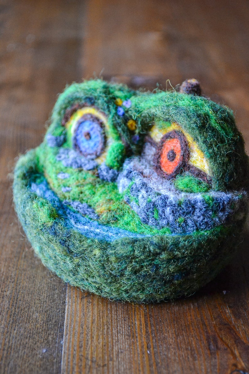 Needle Felted Pincushion, Hobbit House, Hobbit Hole, Fairy House, Gnome ...